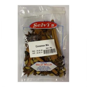 Spice Mix (Cinnamon Stick, Cardamom)-100 gm bag – Selvi Store